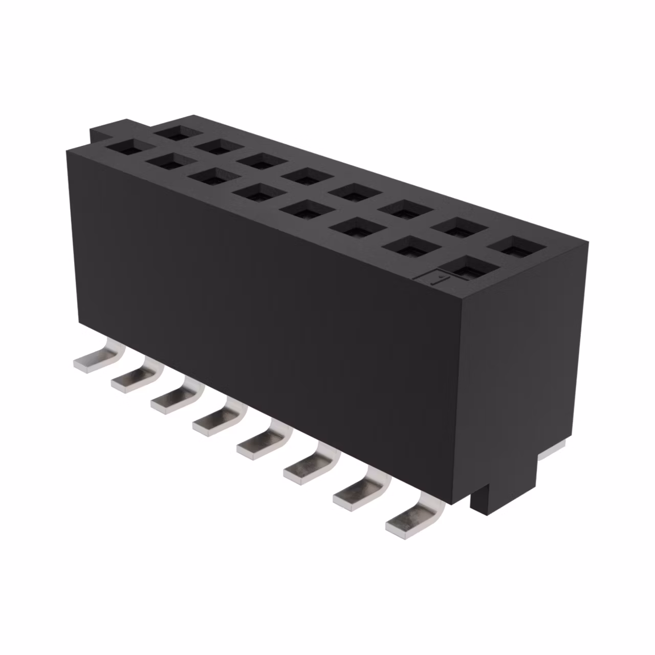 Slim-Grid Receptacle, 16 Circuits, Surface Mount, Vertical, 0.76µm Gold (Au) Plated, Tube, Lead-Free for sale