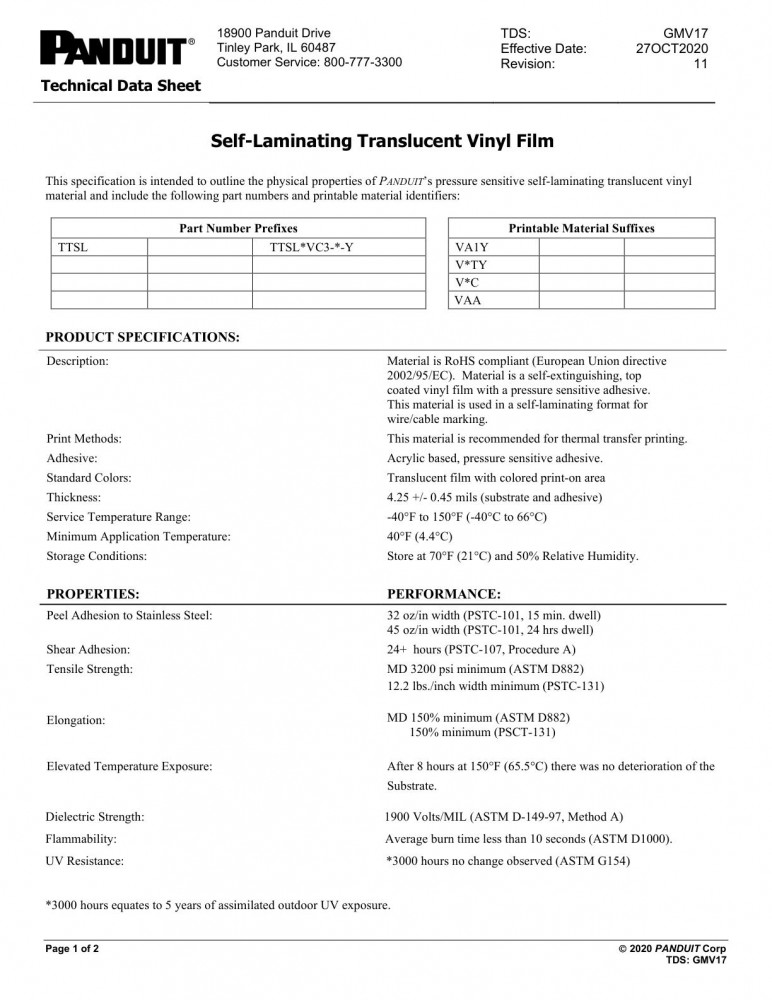 Technical document page 1