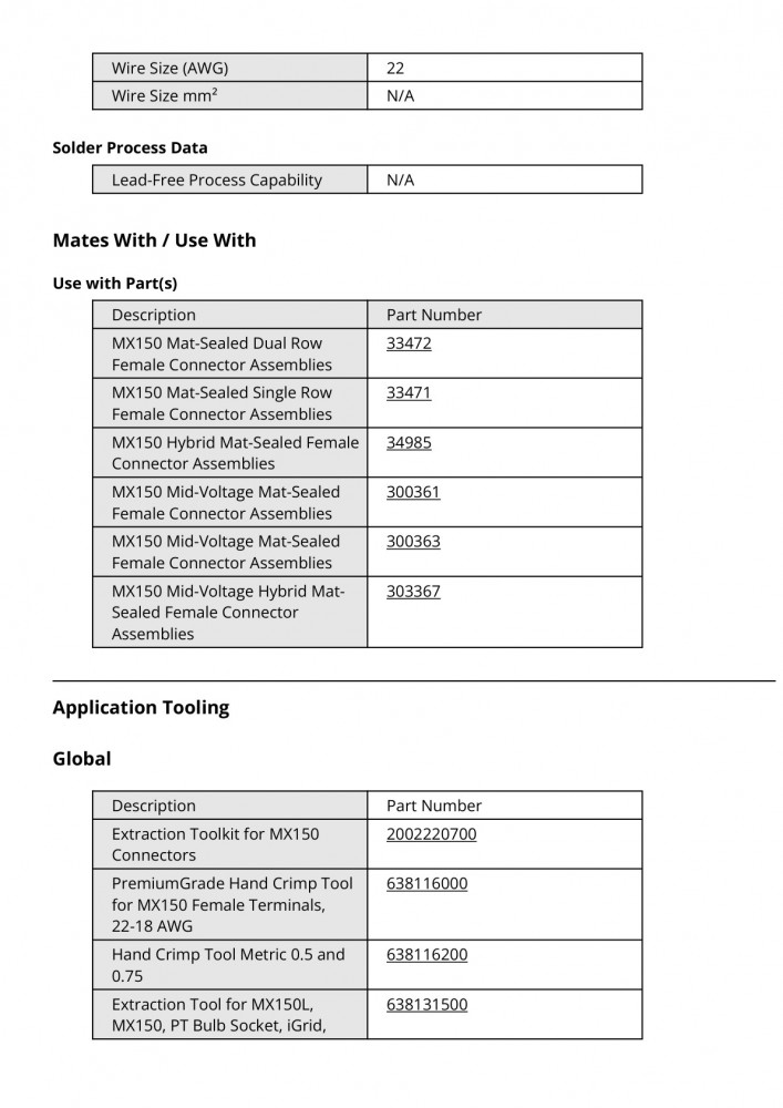 MOLEX 330012023 technical document preview, page 3