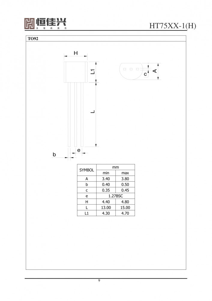 HT7536-1(H) datasheet page 9