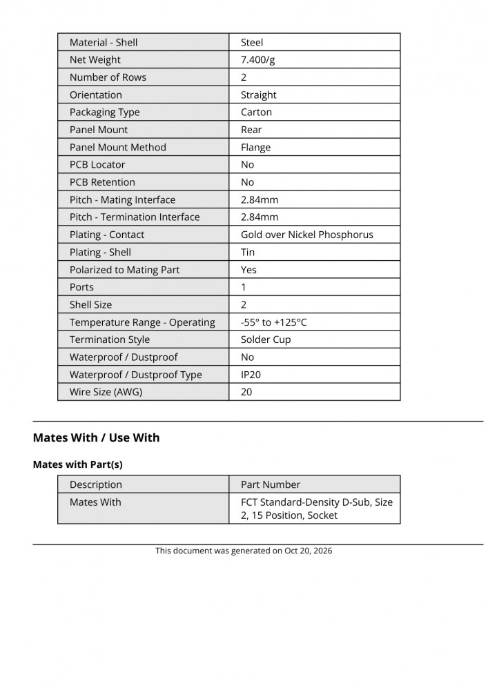MOLEX 1731090309 technical document, page 3