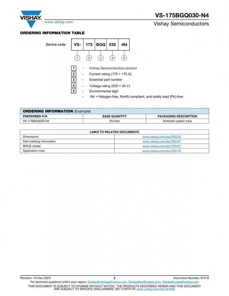 VS-175BGQ030 datasheet page 5