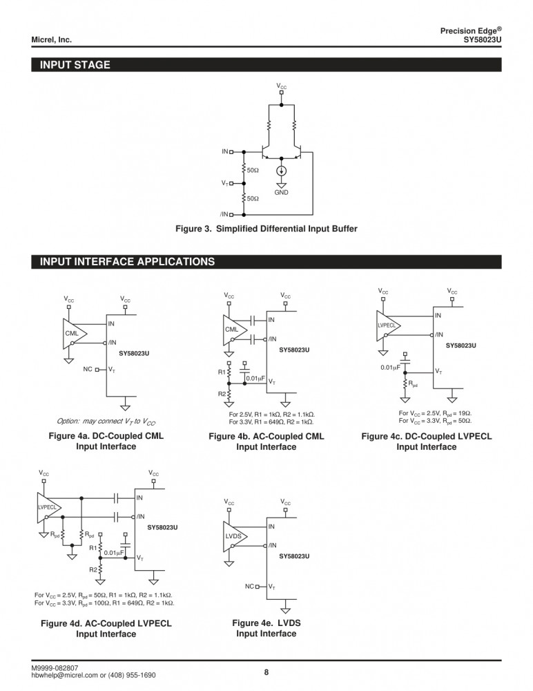 SY58023U datasheet page 8