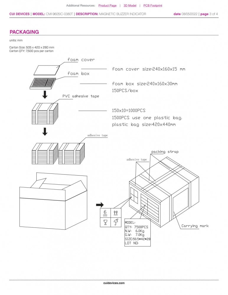 CMI-9605IC-0380T datasheet page 3