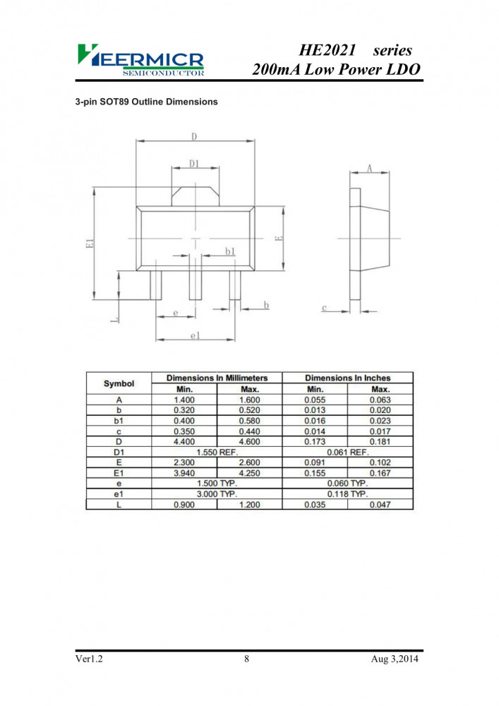 HE2021 datasheet page 8