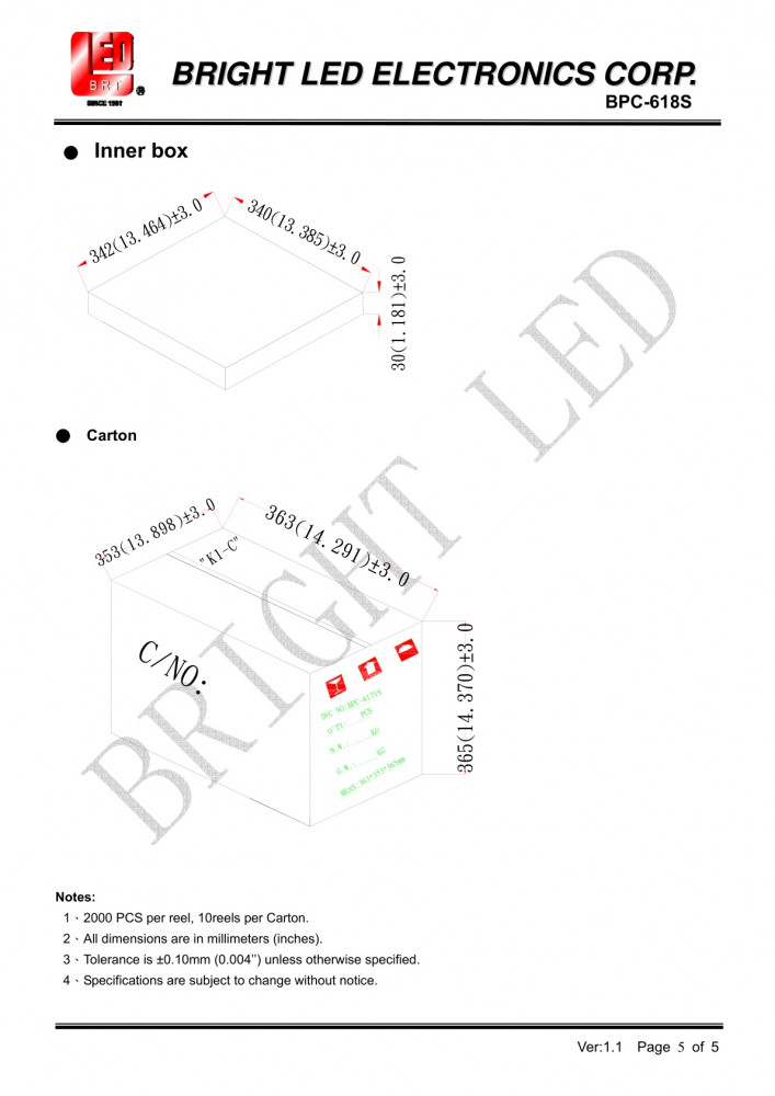 BPC-618S specification page 6