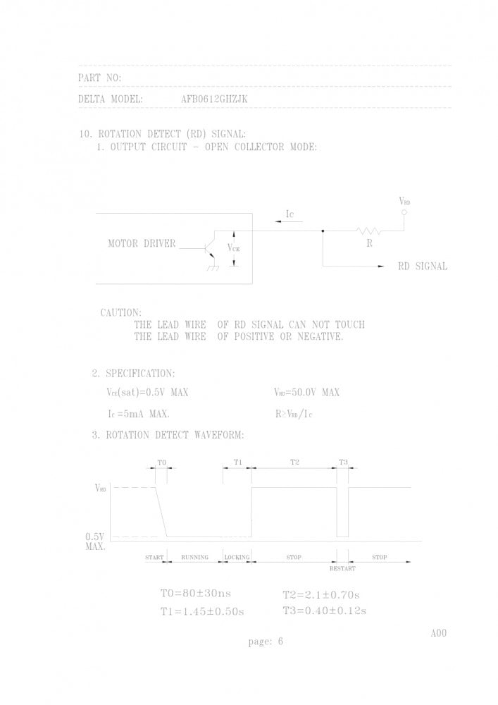 AFB0612GHZJK specification page 8