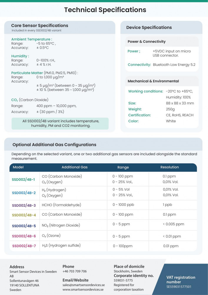 SSD002/4B product document page 2