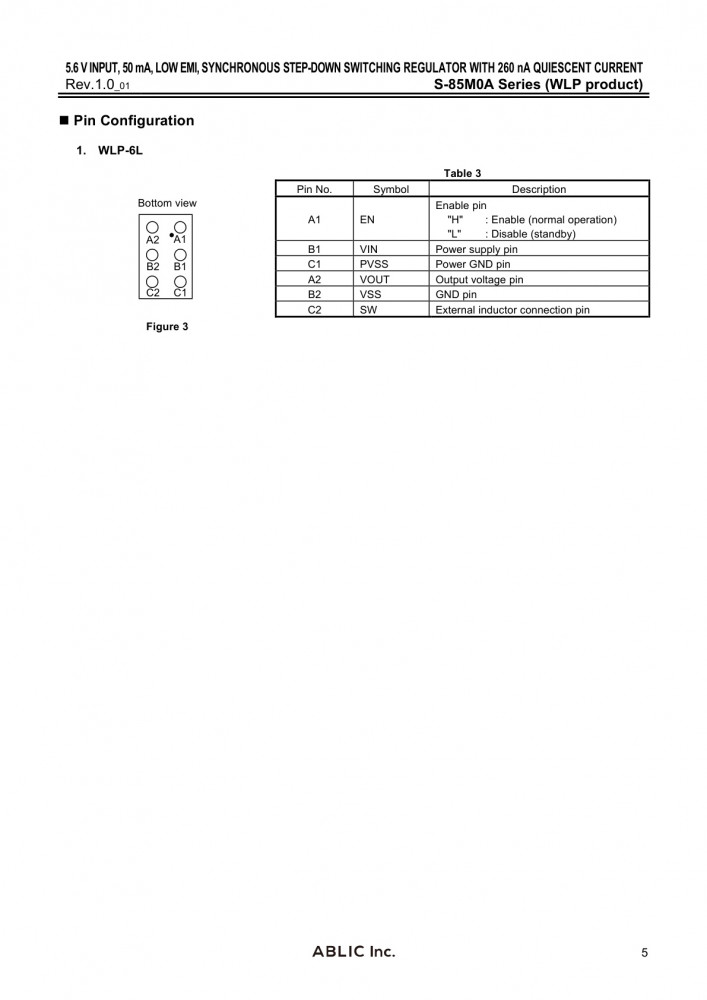ABLIC S-85M0A datasheet page 5