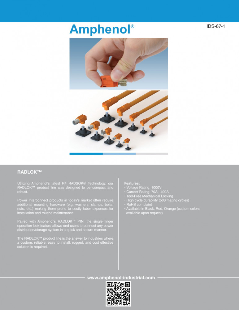 Amphenol RADLOK technical document page 1