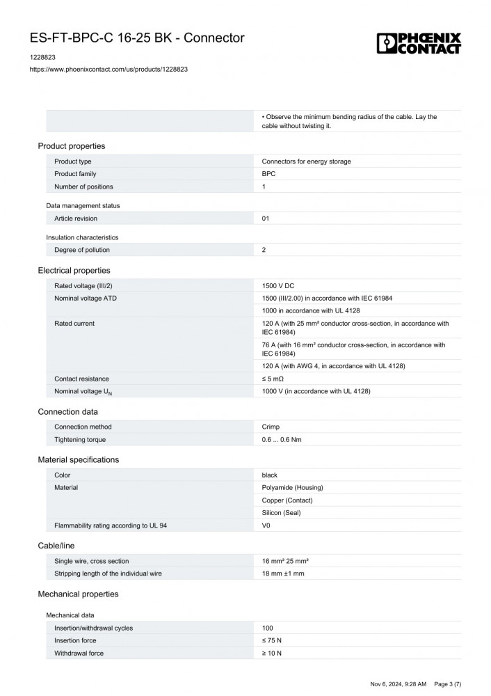 Phoenix Contact 1228823 technical document page 3