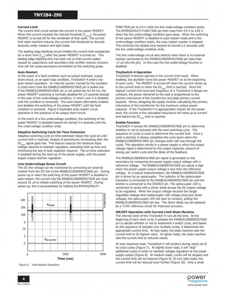 TNY285DG datasheet page 4