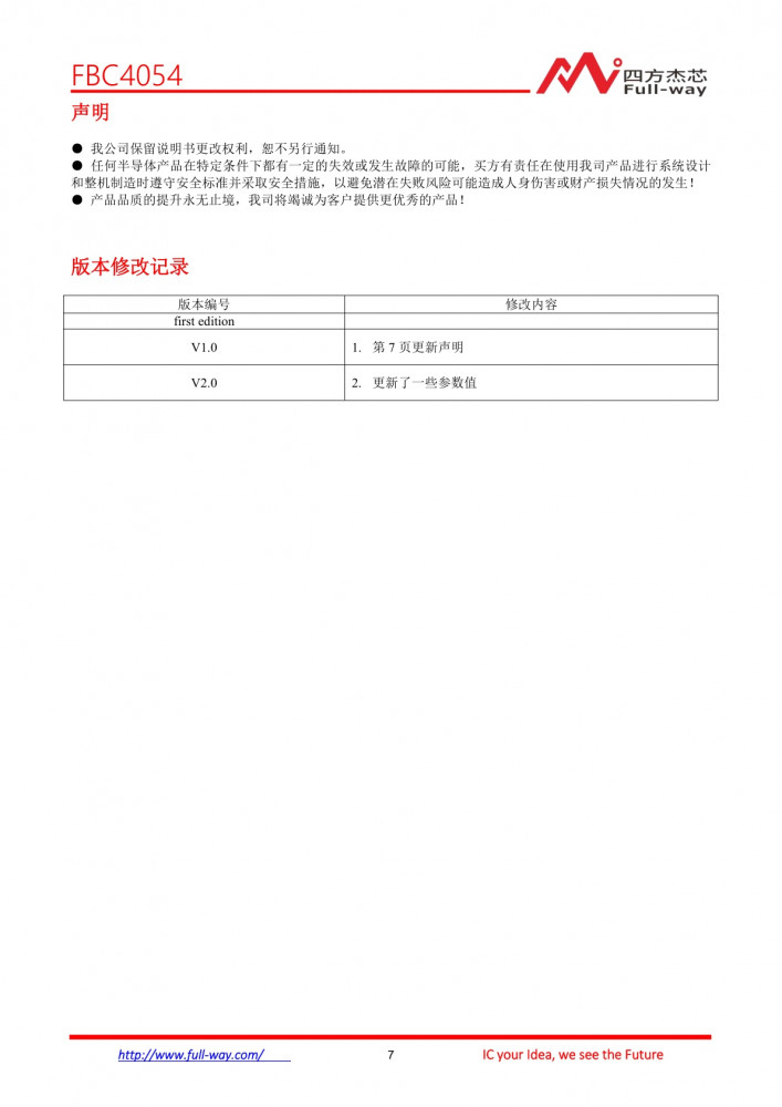 FBC4054 datasheet page 7