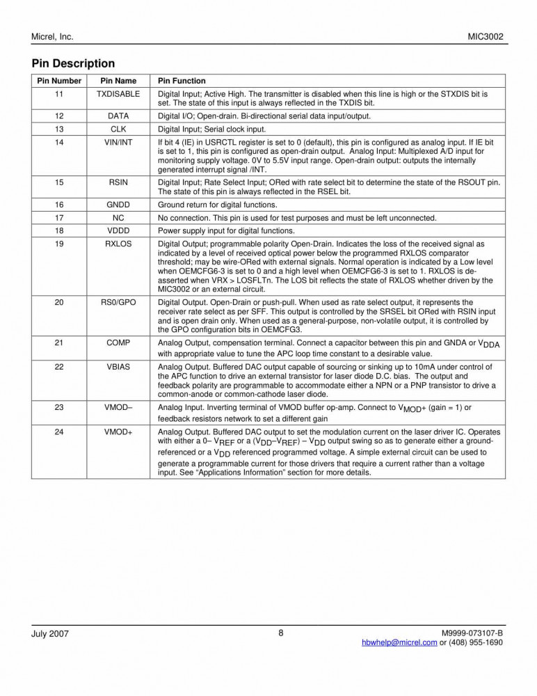 MIC3002GML TR datasheet page 8