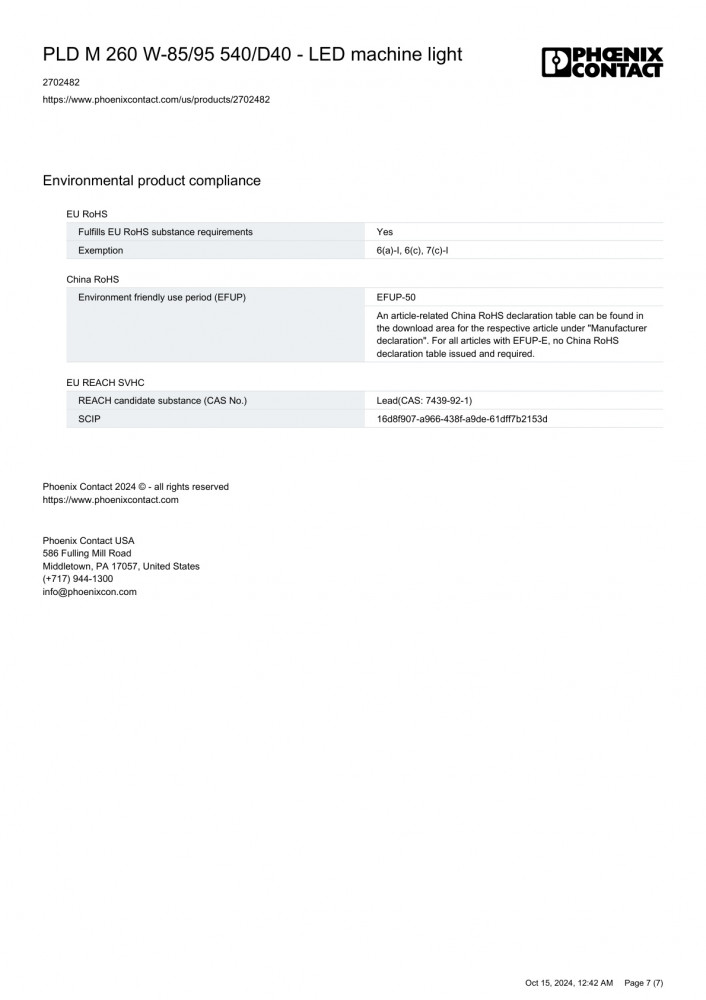 Phoenix Contact 2702482 technical document page 7