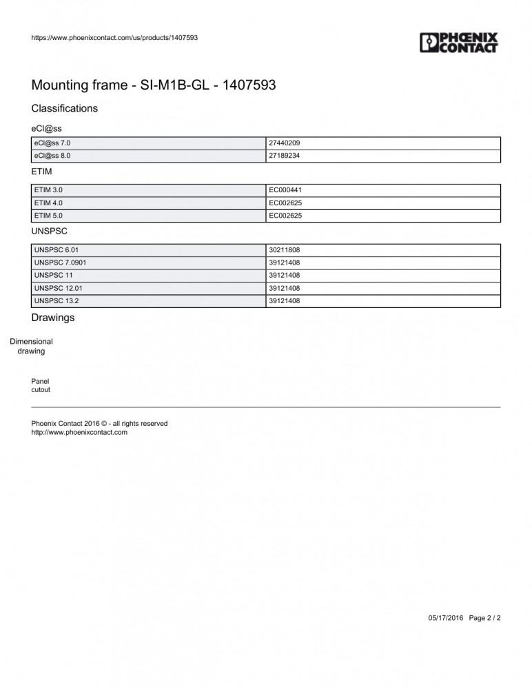 Phoenix Contact SI-M1B-GL 1407593 product document page 2