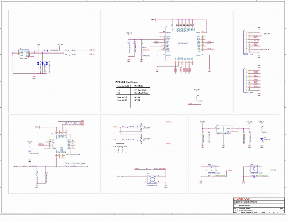 ESP8684-DevKitM-1 design document page 2