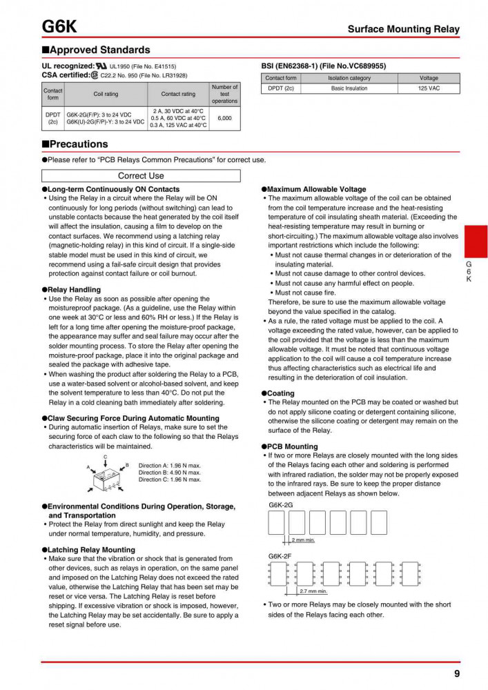 G6K relay documentation page 9