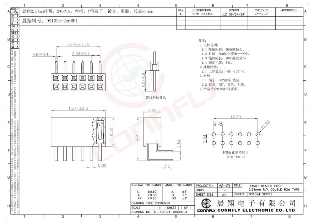 DS1024-2x6RF1 technical drawing preview