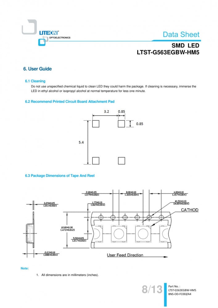 LTST-G563EGBW-HM5 datasheet page 9