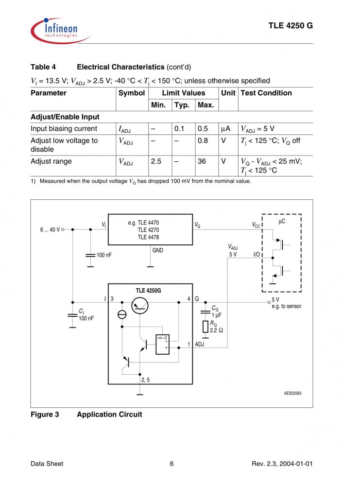 TLE4250G datasheet page 6