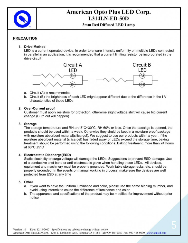 L314LN-ED-50D datasheet page 5