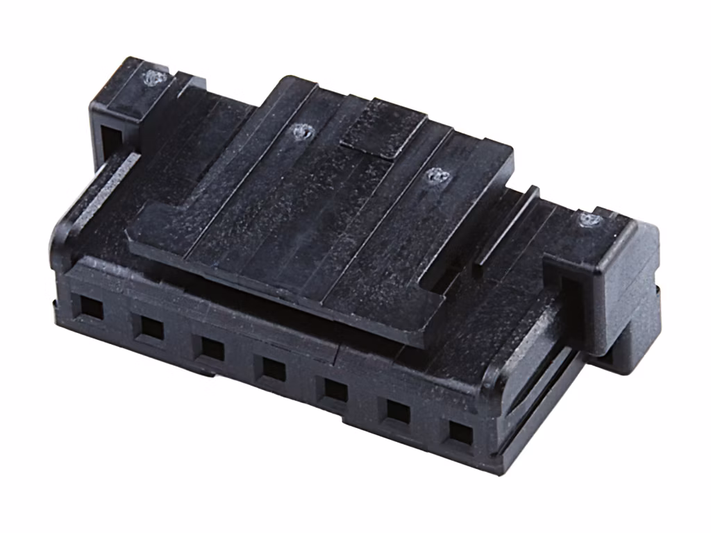 2.00mm Pitch, Micro-Lock Plus Receptacle Crimp Housing, Single Row, Positive Lock, 7 Circuits, Low-Halogen, Natural (White)