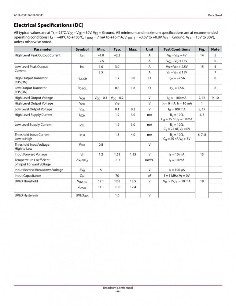 ACPL-W341-500E datasheet page 6