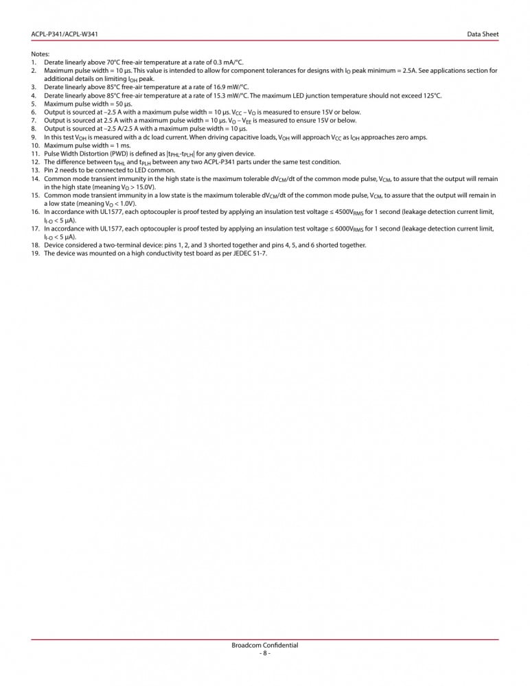 ACPL-W341-500E datasheet page 8