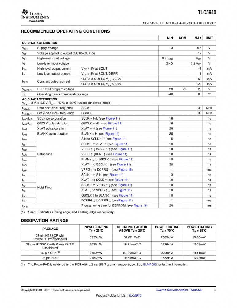 BOB-10616 technical document page 3