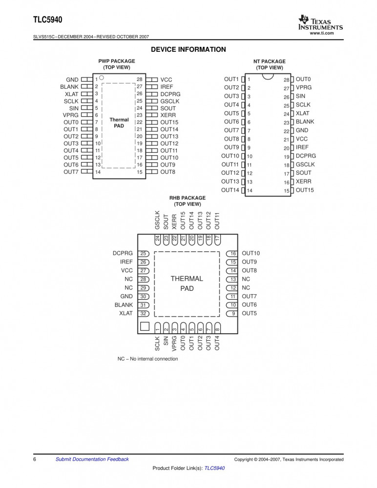 BOB-10616 technical document page 6
