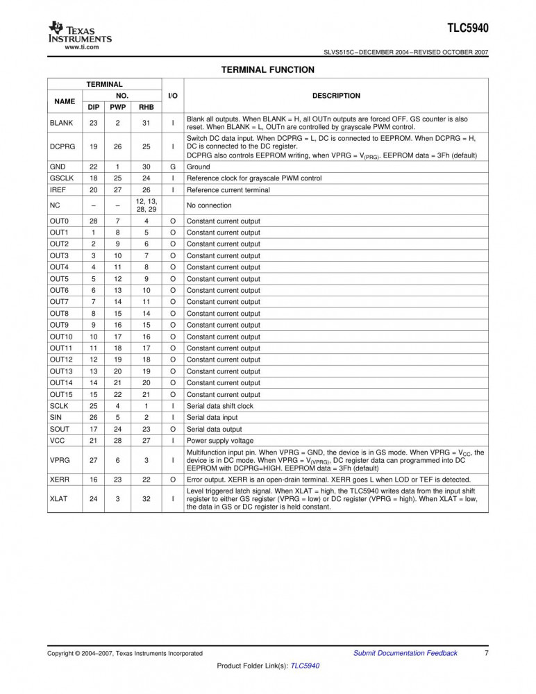 BOB-10616 technical document page 7
