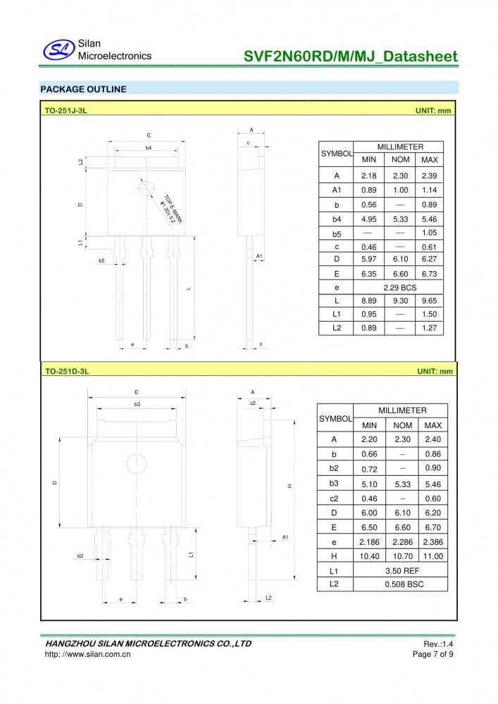 SVF2N60RMJ datasheet page 7