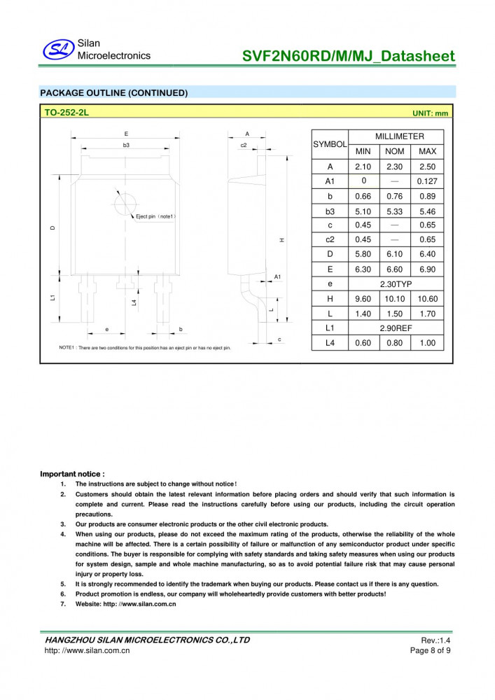 SVF2N60RMJ datasheet page 8