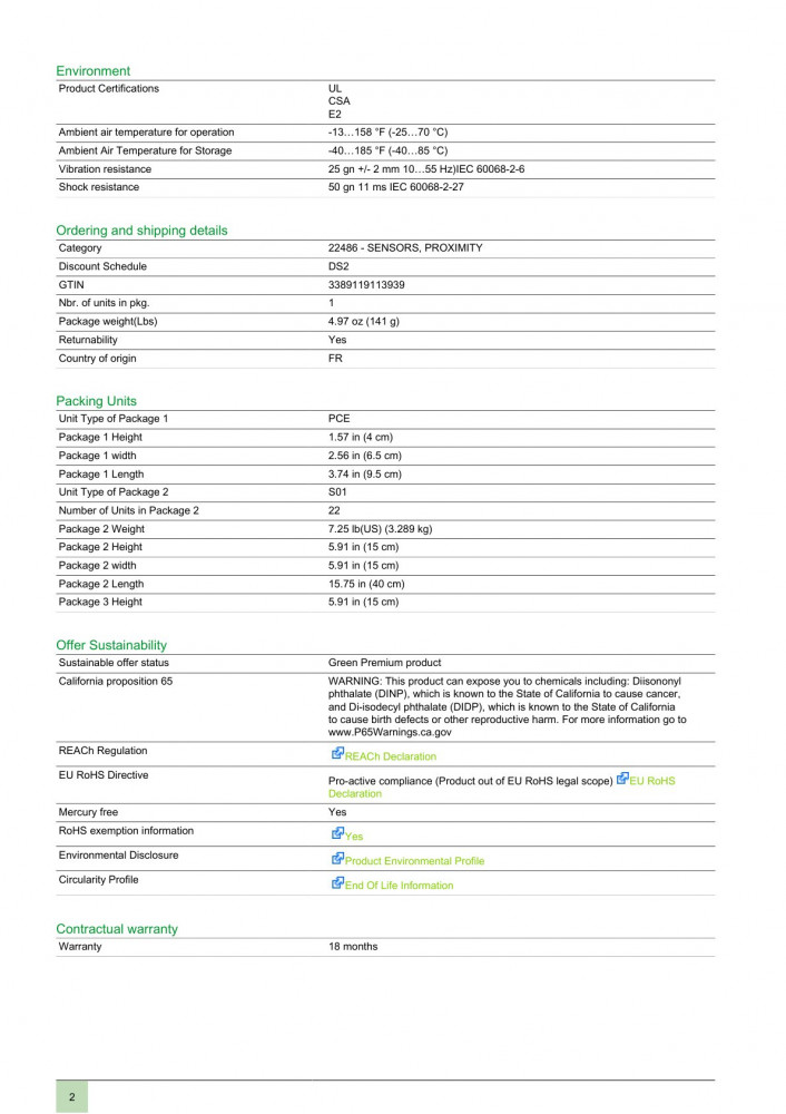 XS630B4PAM12 technical document page 2