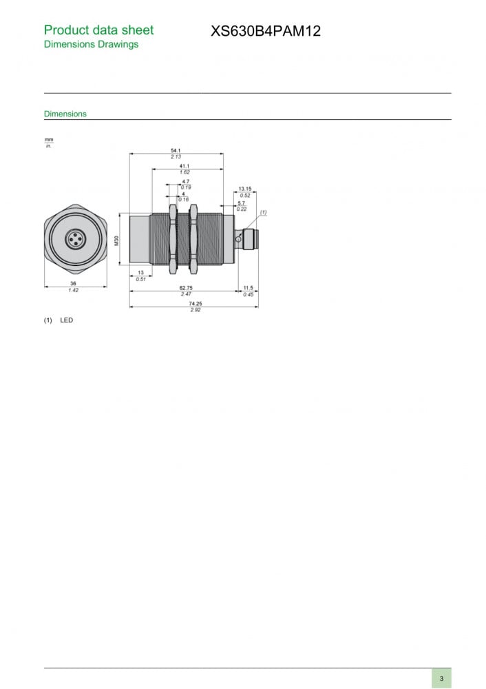 XS630B4PAM12 technical document page 3