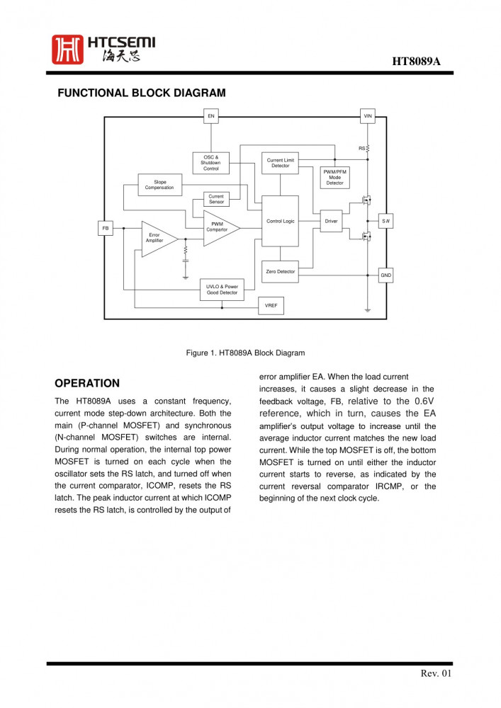 HT8089ARTZ datasheet page 4