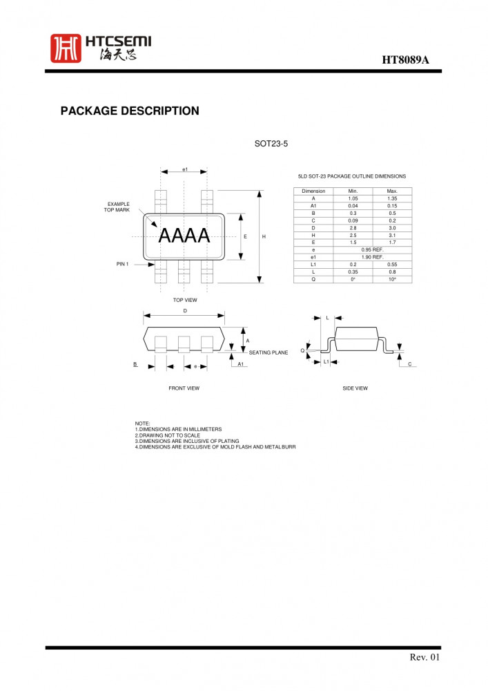 HT8089ARTZ datasheet page 7