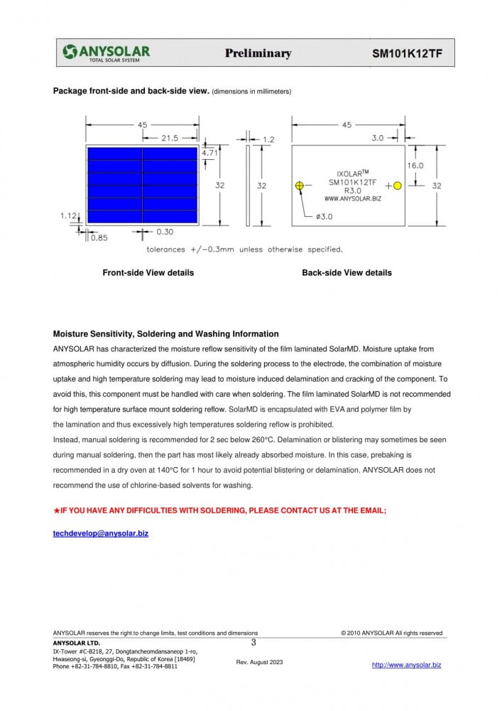 SM101K12TF technical document page 3