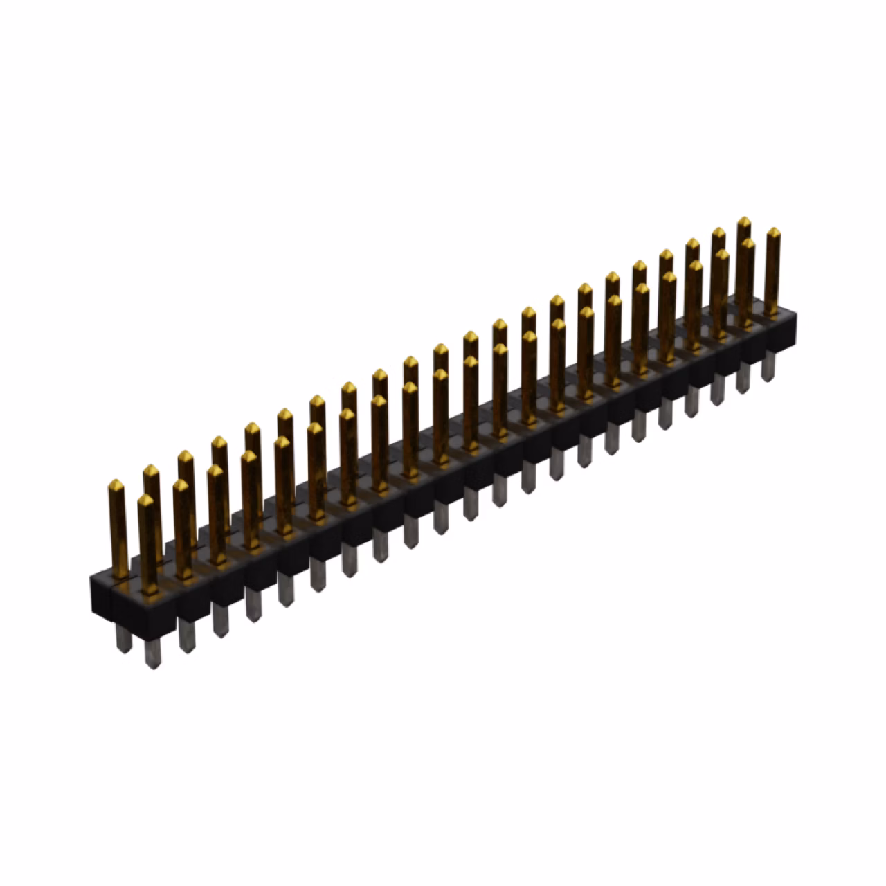 C-Grid Header, 2.54mm Pitch, Through Hole, Dual Row, Vertical, 44 Circuits, 0.75µm Gold (Au) Plating, Tray Packaging, Lead-Free for sale