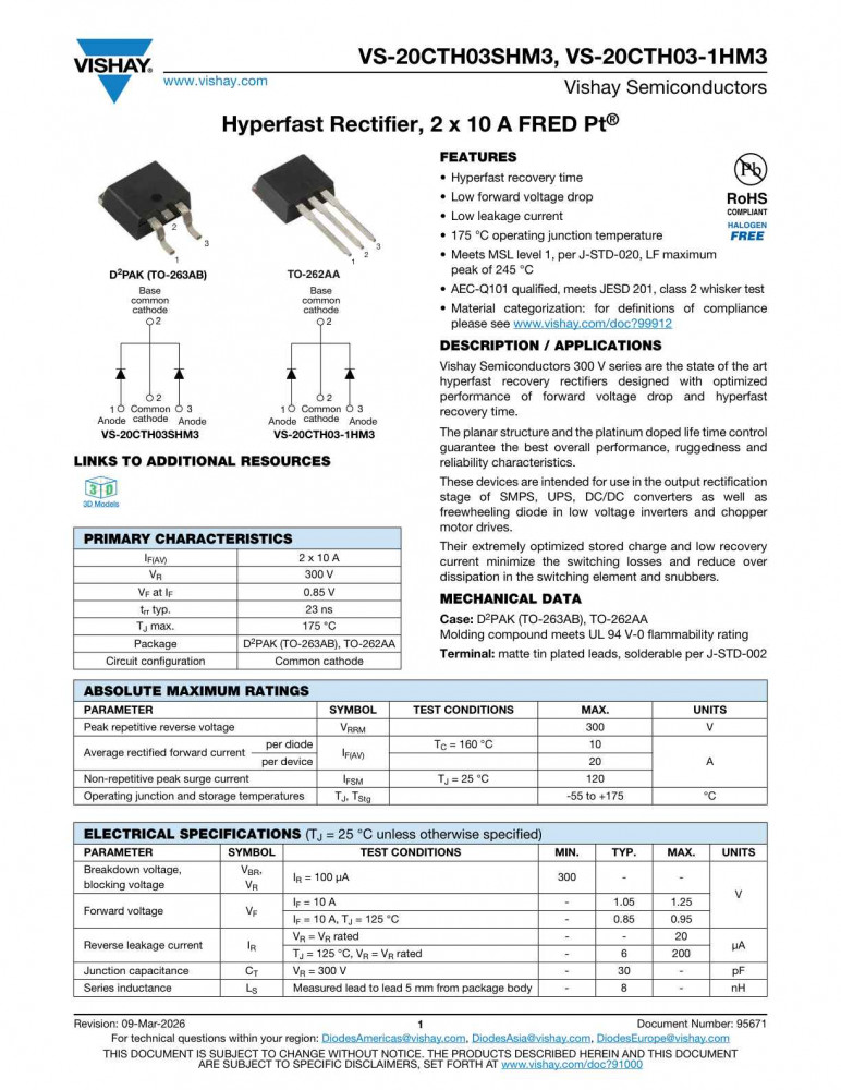 VS-20CTH03 document page 1