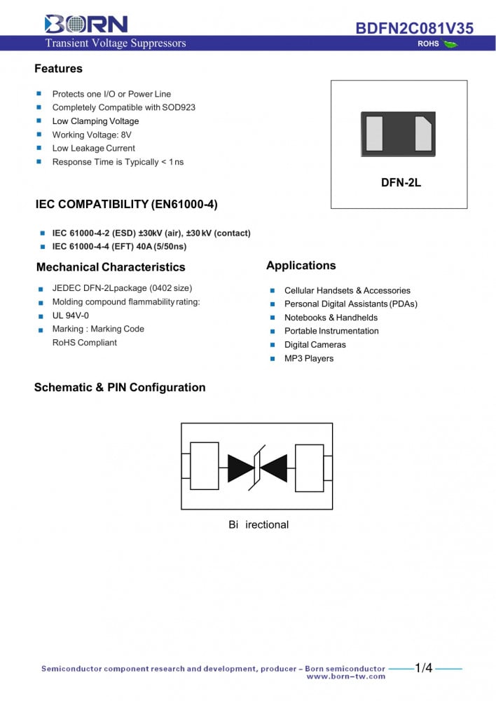 BDFN2C081V35 datasheet page 1