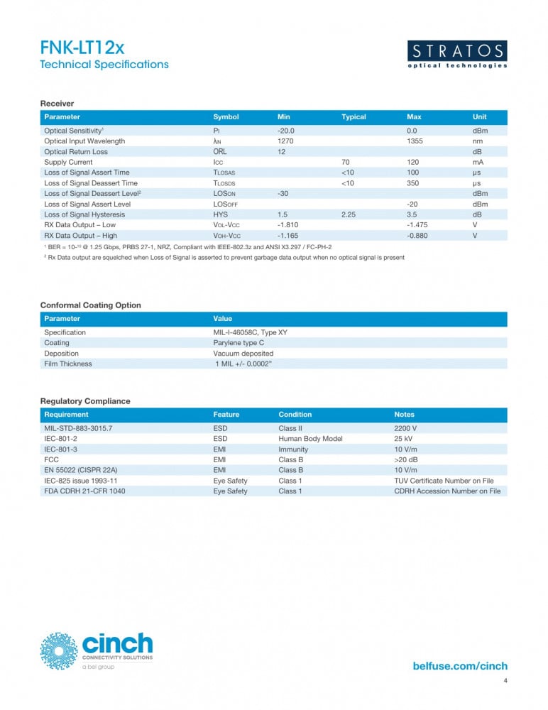 FNK-LT12H datasheet page 4