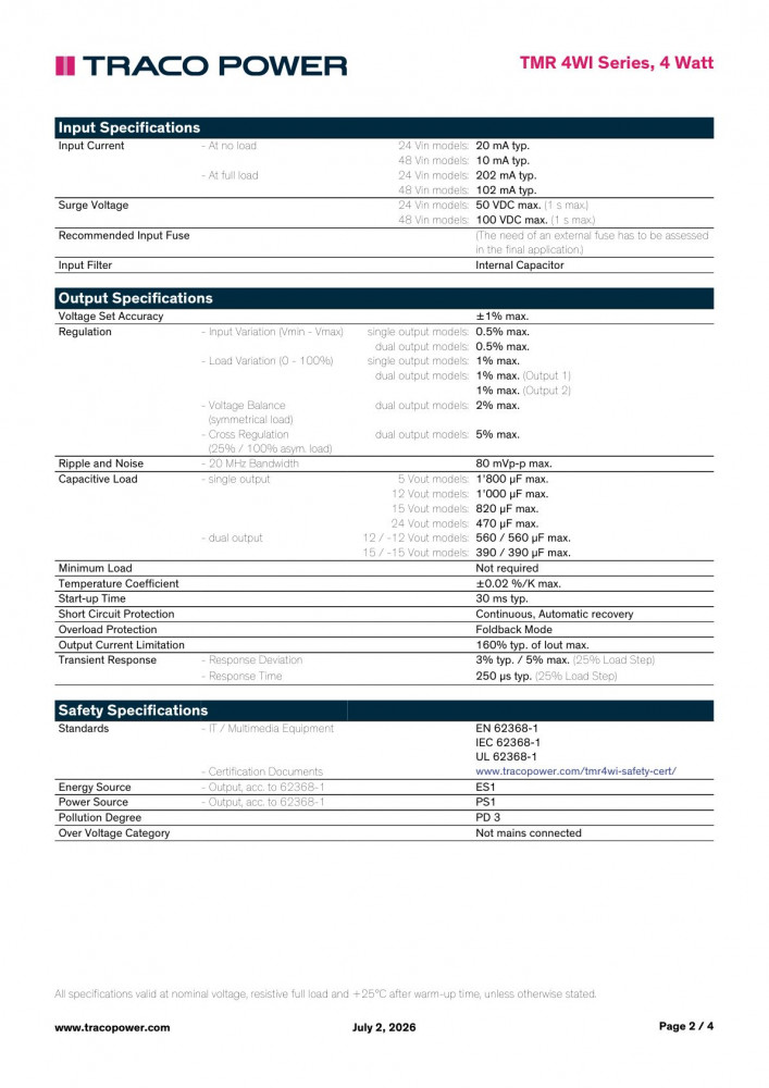 TMR 4WI technical document page 2