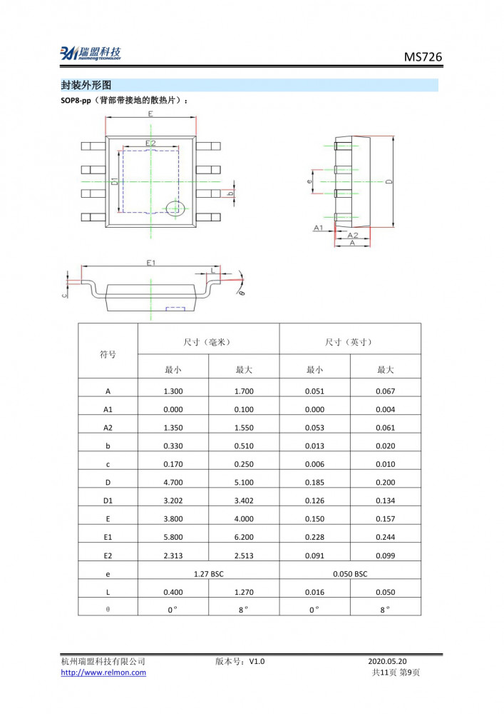 MS726 datasheet page 9