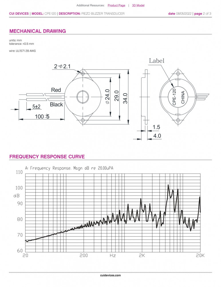CPE-120 technical document page 2