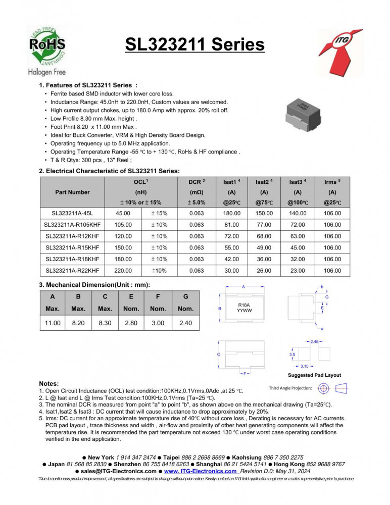 SL323211 technical document page 1