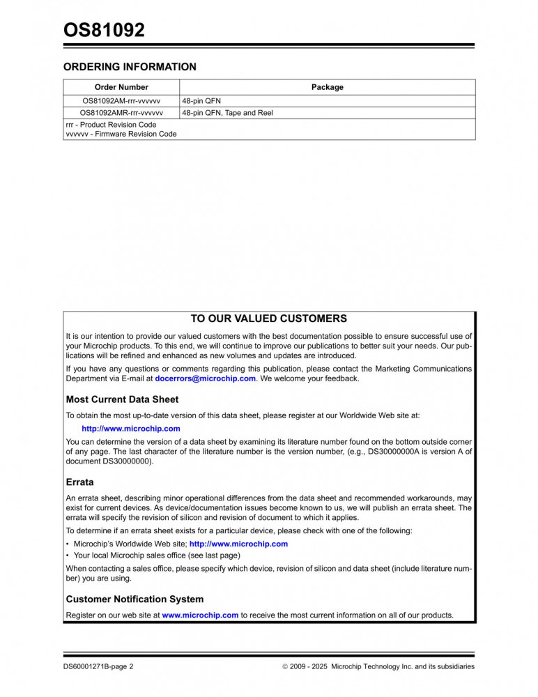 OS81092 datasheet page 2
