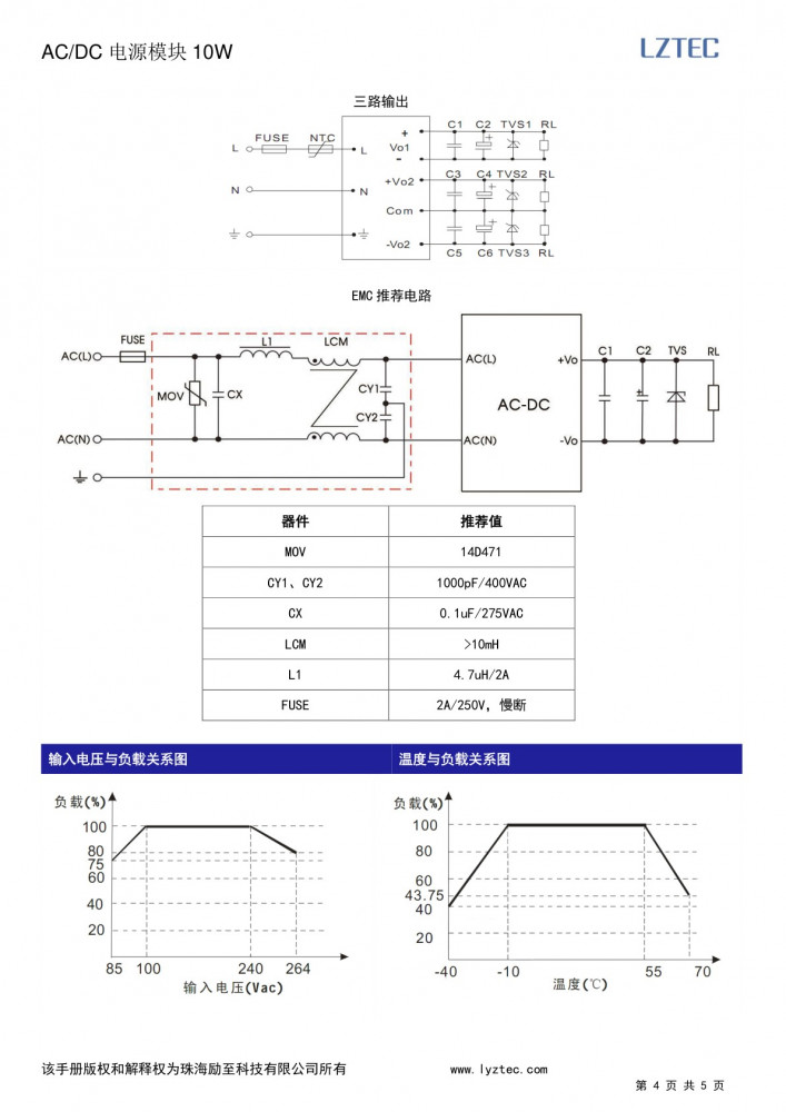 LH10-10B05 datasheet page 4