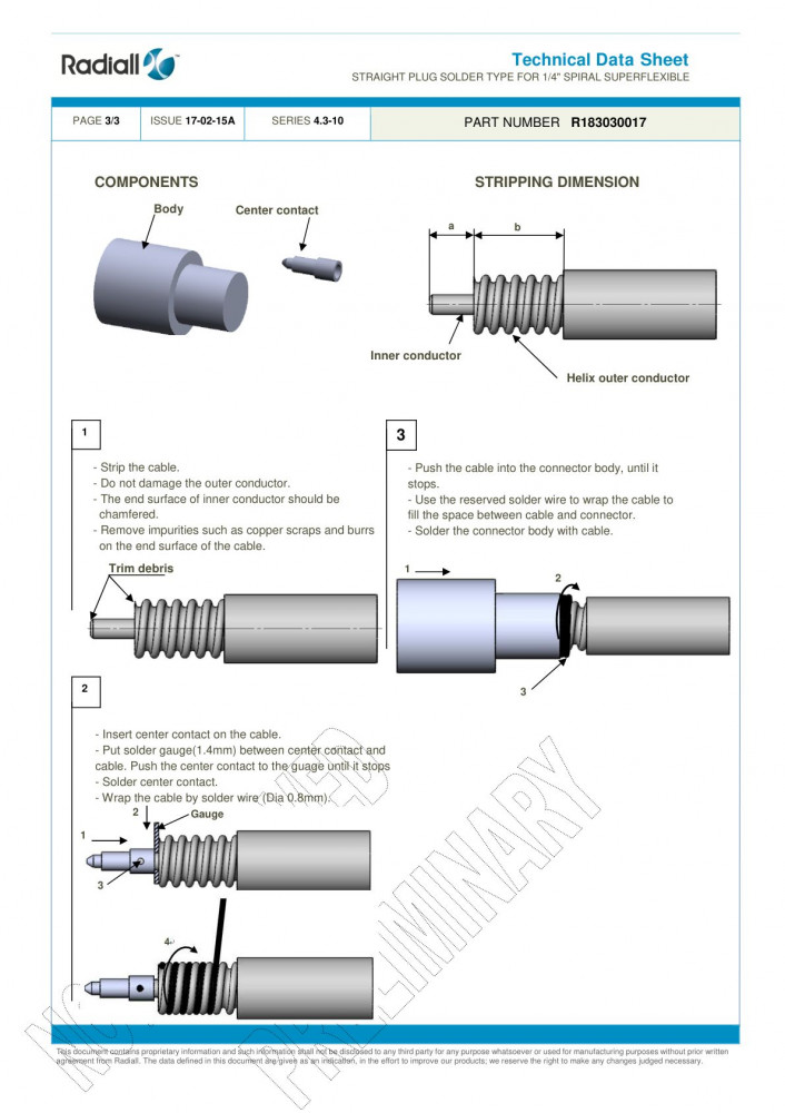 Radiall R183030017 datasheet page 3